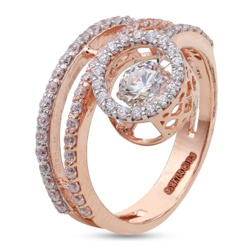18kt Rose Gold Diamond Ring