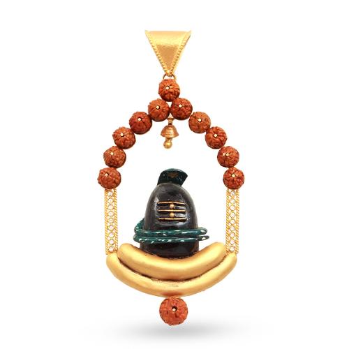 Shiva Lingam Gold Pendant